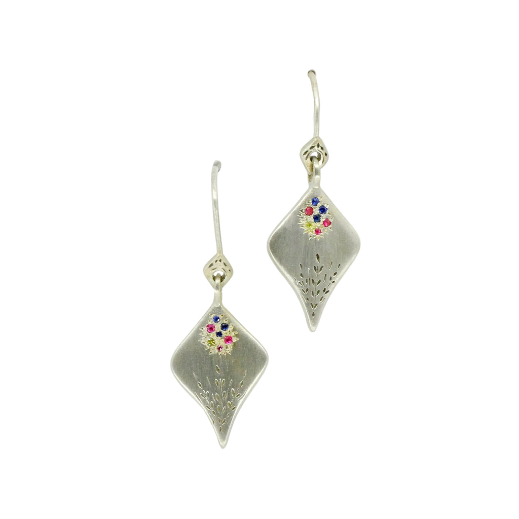 Adel Chefridi Earring Multi Gem Sterling Silver – The Kalled Gallery