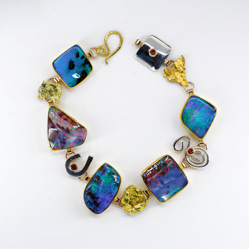 Boulder Opal Link Bracelet – The Kalled Gallery