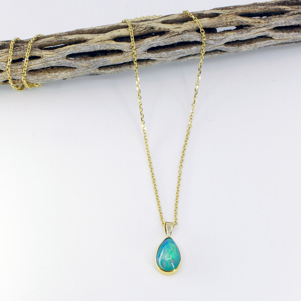 Dowdy Ethiopian Opal Pendant 22k 14k – The Kalled Gallery