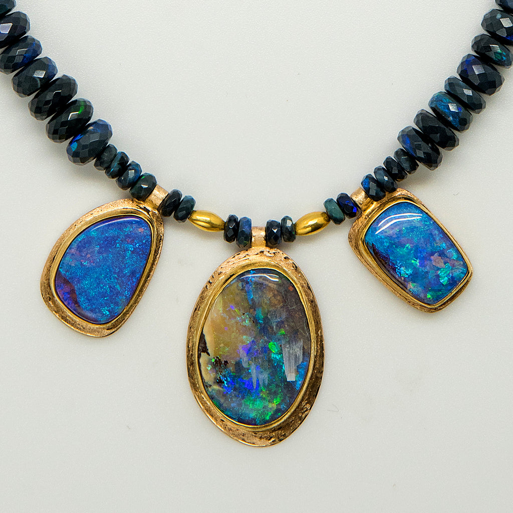 Jennifer Kalled Boulder Opal Necklace – The Kalled Gallery