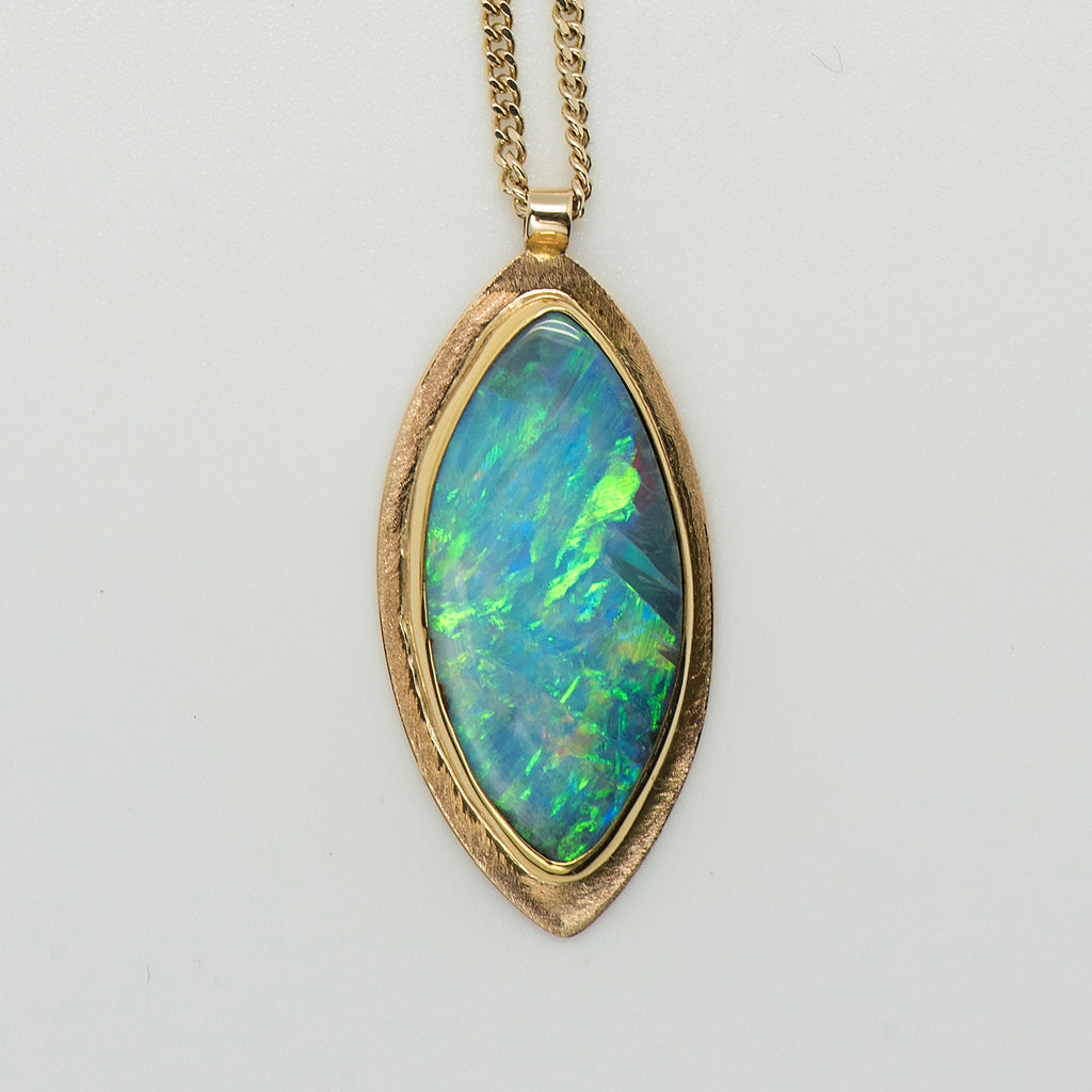 Jennifer Kalled Boulder Opal Pendant – The Kalled Gallery