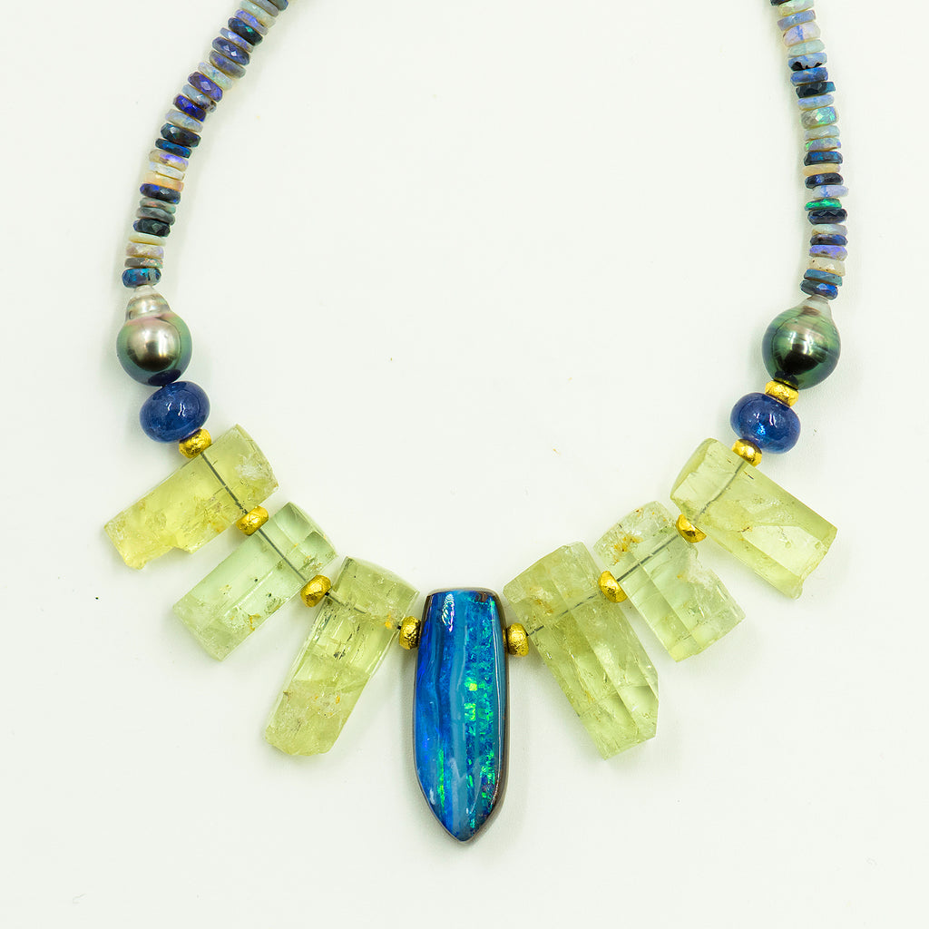 Jennifer Kalled Opal & Beryl Necklace – The Kalled Gallery