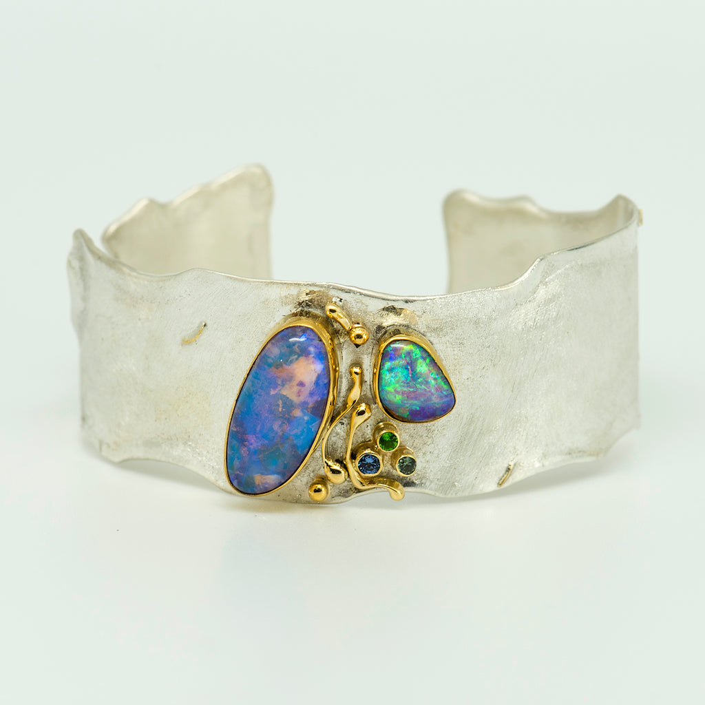 Jennifer Kalled Australian Boulder Opal Cuff Bracelet – The Kalled Gallery