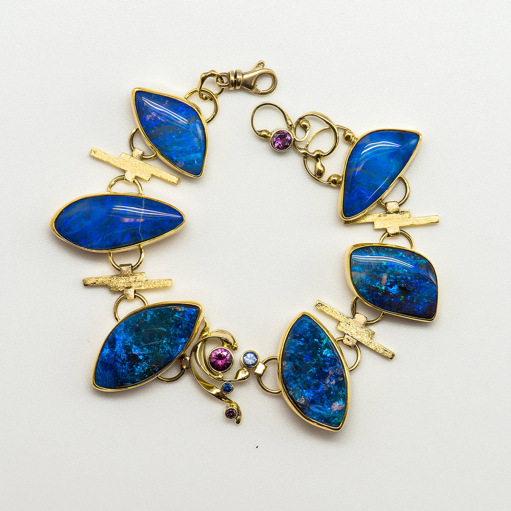 Jennifer Kalled Boulder Opal Link Bracelet – The Kalled Gallery